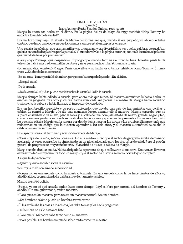 Diversión en las viejas escuelas | PDF | Novela negra, policíaca y ...