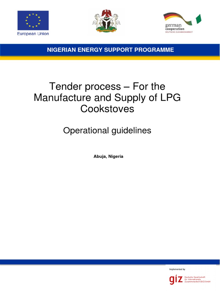 NESP Tender Operational Guidelines PDF Business Economies