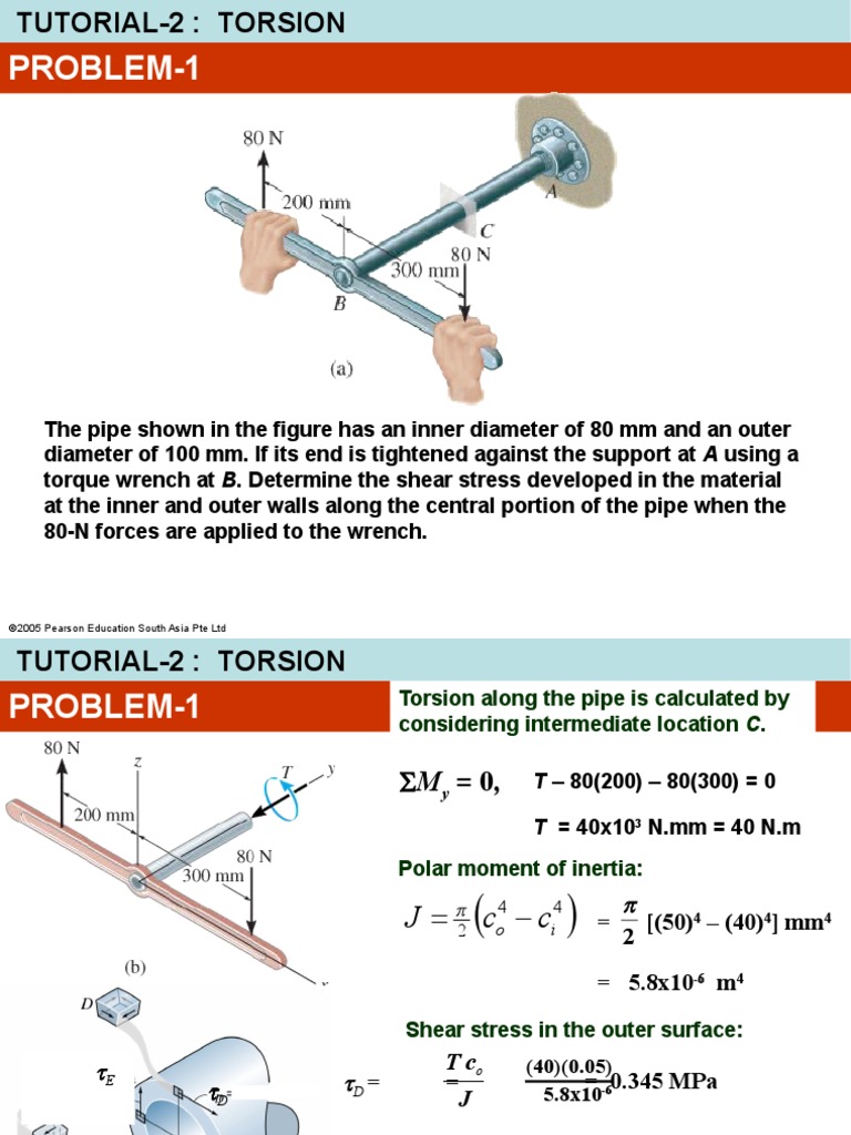 Tutorial-2 Torsion | PDF | Stress (Mechanics) | Mechanics