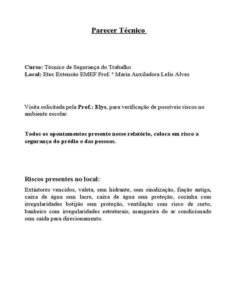 Segurança em Ambiente Escolar | PDF