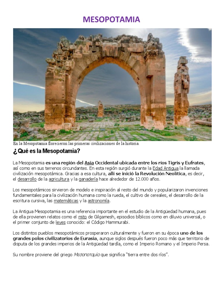 Mesopotamia | PDF | Mesopotamia | Babilonia