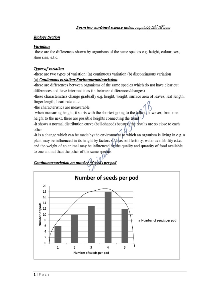 Form 2 Science Notes | PDF | Digestion | Flowers
