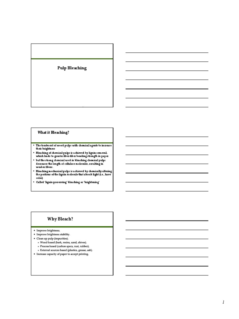 The Process of Pulp Bleaching: A Review of Methods, Chemistry, and Best ...