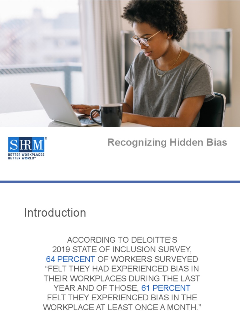 PPT Recognizing Hidden Bias | PDF | Bias | Psychological Concepts