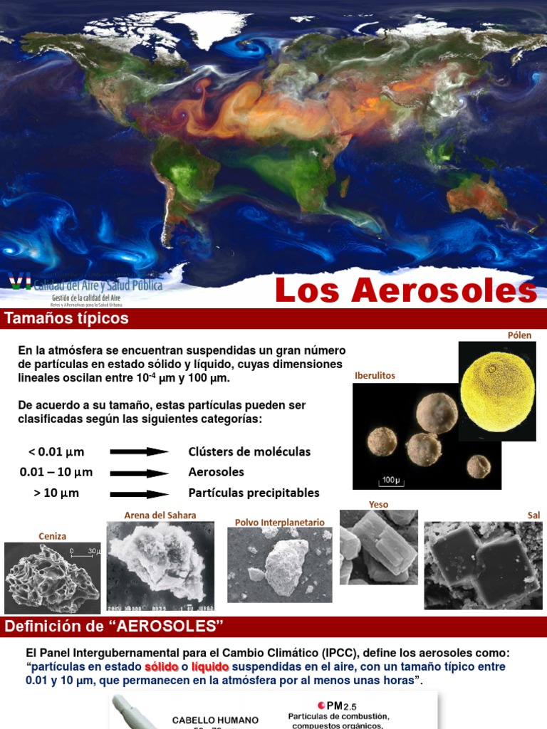 Los aerosoles atmosféricos: caracterización, clasificación y efectos ...