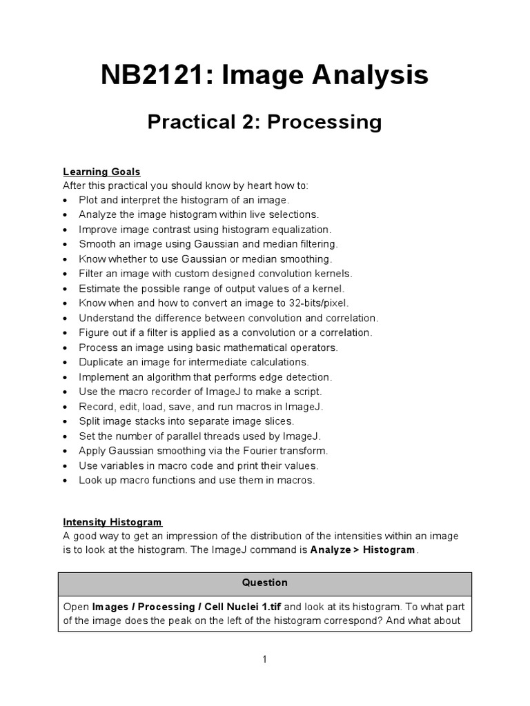 NB2121 Practical 2 Exercises PDF Normal Distribution Fourier