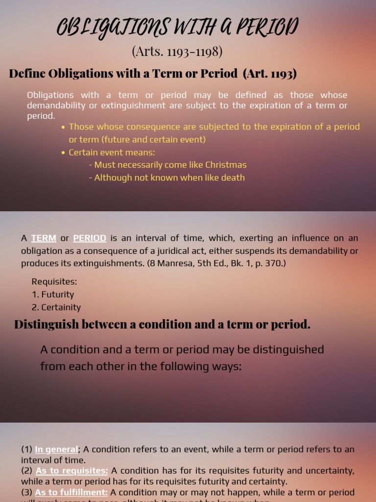 OBLICON PART 4 | PDF | Guarantee | Common Law