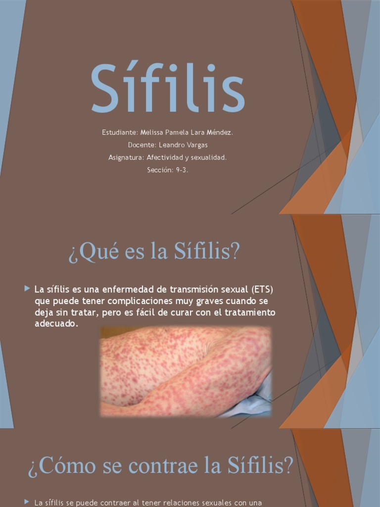 Sífilis | PDF | Infección transmitida sexualmente | Medicina