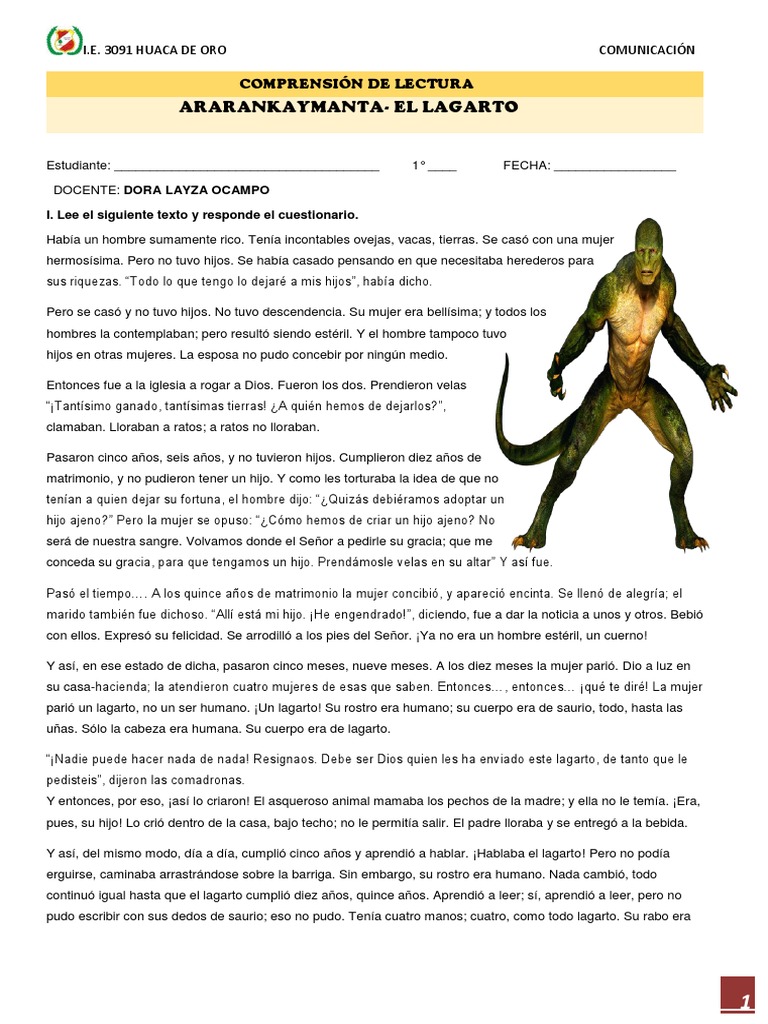 Guia 7-Cl El Lagarto | PDF