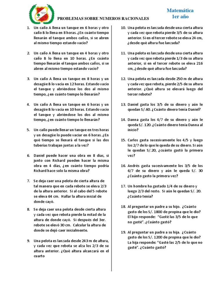 Problemas de Numeros Enteros | PDF | Operaciones militares