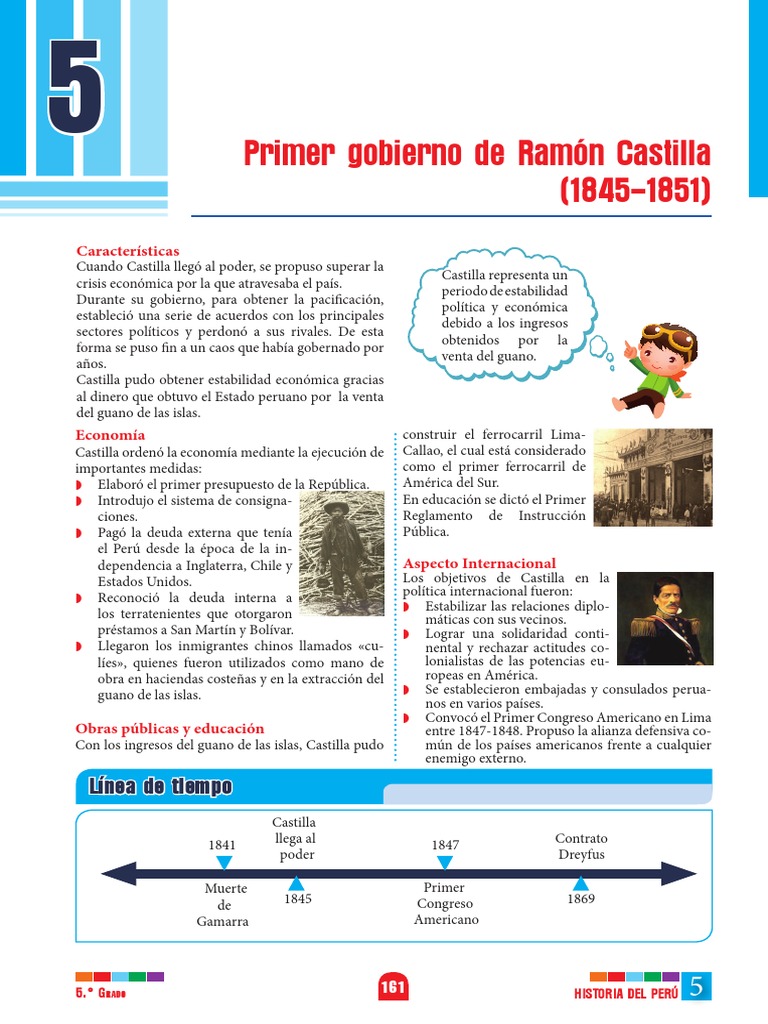 Primer Gobierno de Ramón Castilla (1845-1851) | PDF | Perú