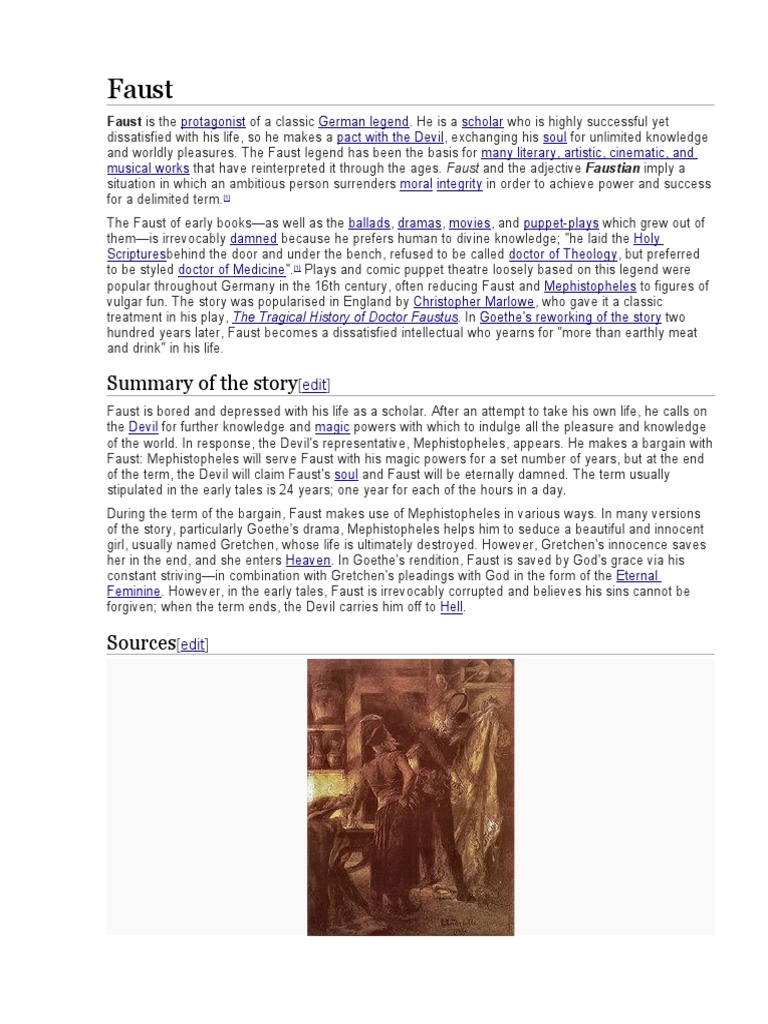 Faust | PDF | Faust | Works Based On The Faust Legend