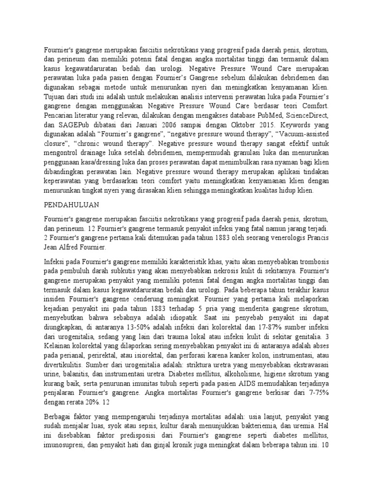 Fournier's Gangrene | PDF