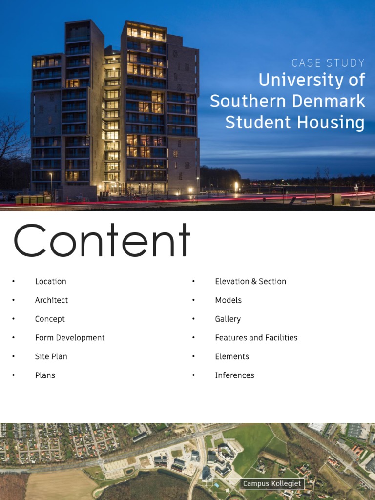 Case Study: University of Southern Denmark Student Housing | PDF ...
