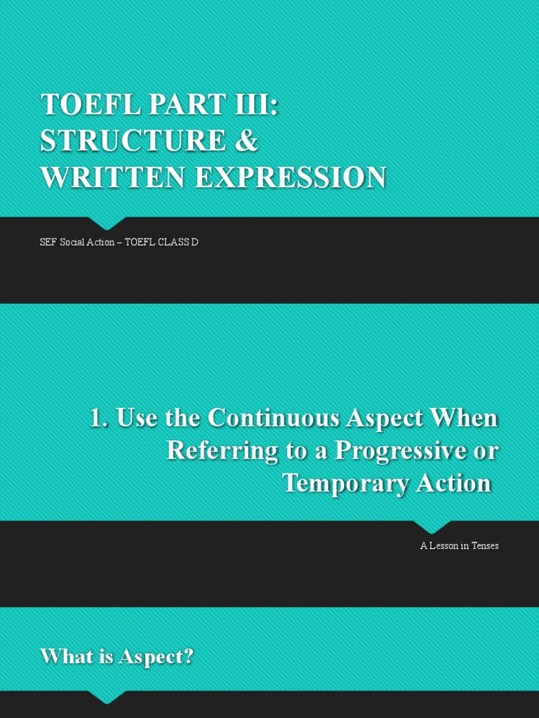 TOEFL Part III Structure | PDF | Adverb | Adjective