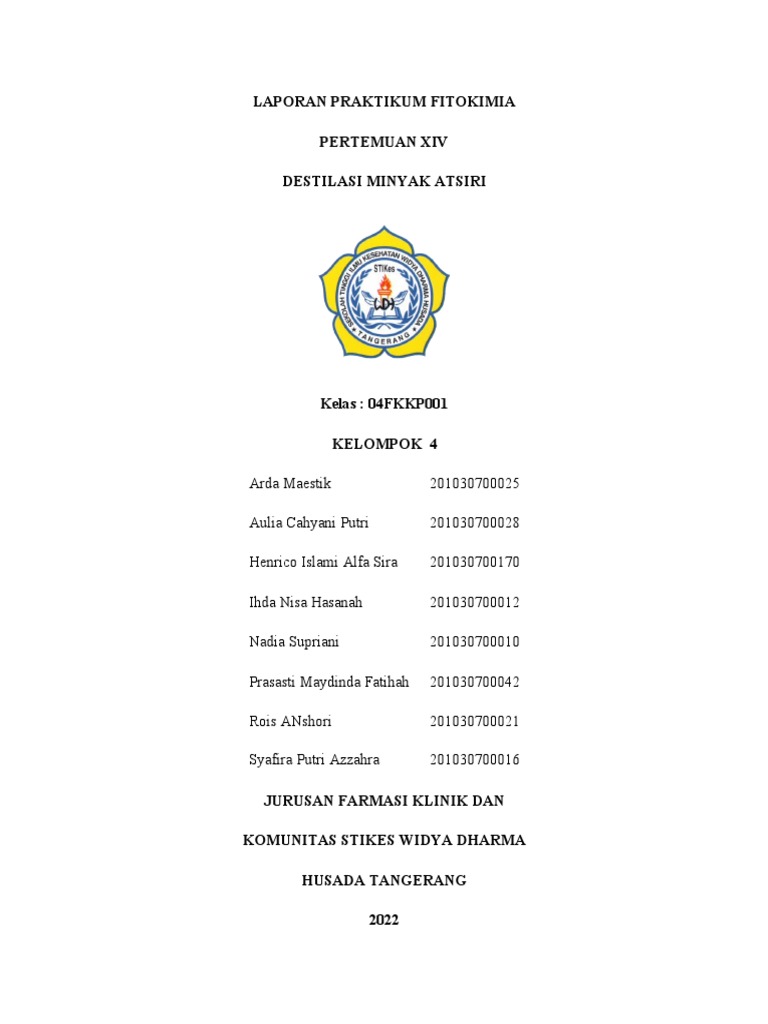 Laporan Praktikum Fitokimia Pertemuan 14 | PDF