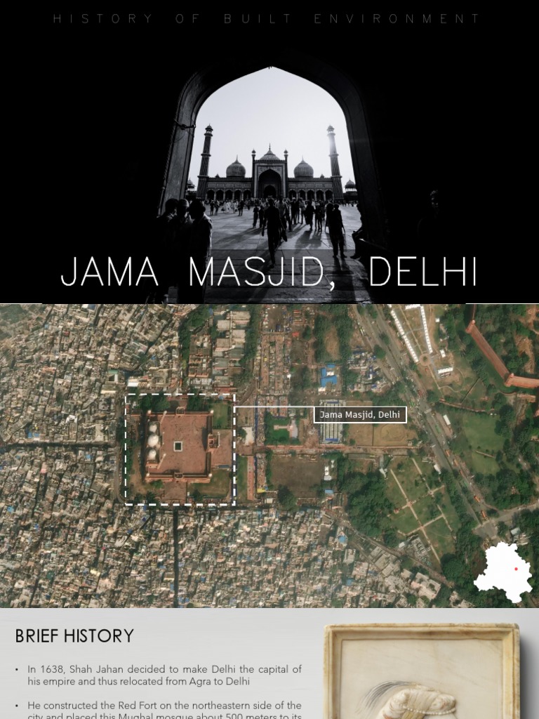 Case Study: Jama Masjid, New Delhi | PDF | Mosque | Dome