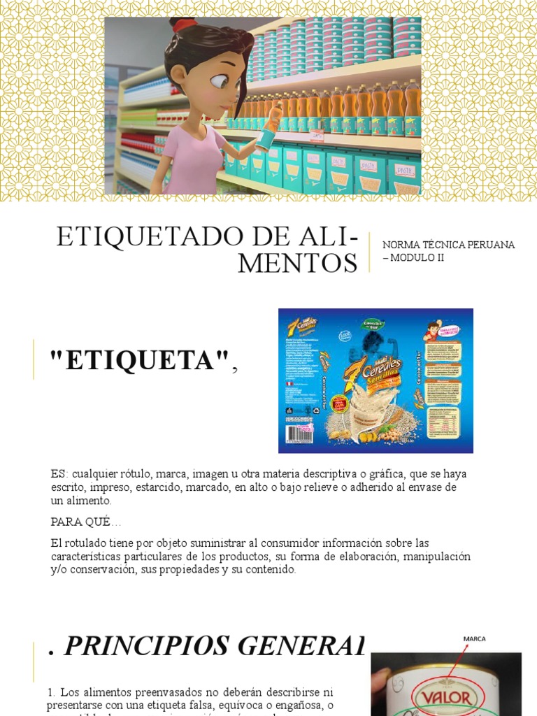 Normativa de Etiquetado de Alimentos | PDF | Código de barras | Alimentos