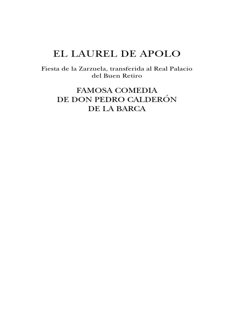 El Laurel de Apolo | PDF | Amor | Apolo