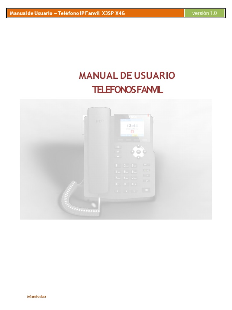 Manual Usuario-fanvil-TelefoniaIP v1.0 | PDF | Teléfono | Software
