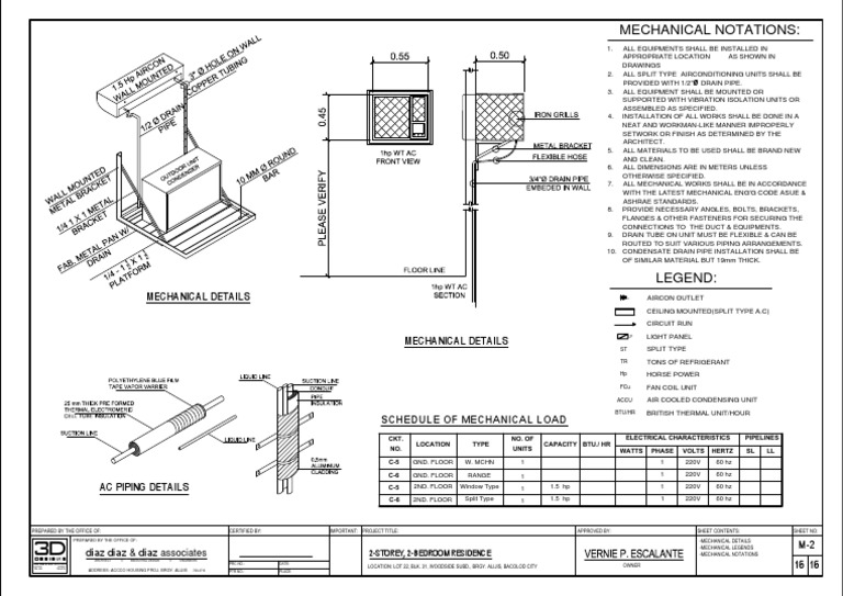 Mechanical Details | PDF | Mains Electricity | Air Conditioning