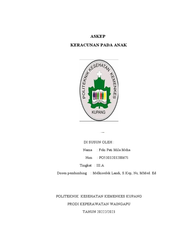 Askep Keracunan Pada Anak | PDF