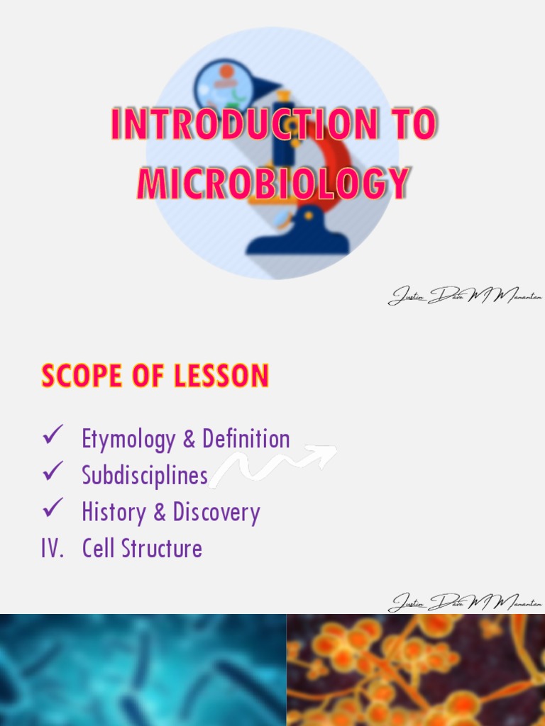 1) Introduction To Microbiology - Cell Structure | PDF | Cell (Biology ...