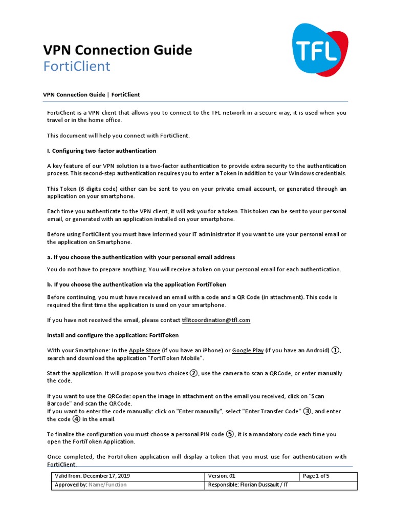 Forticlient Connection Guide | PDF | Qr Code | Authentication