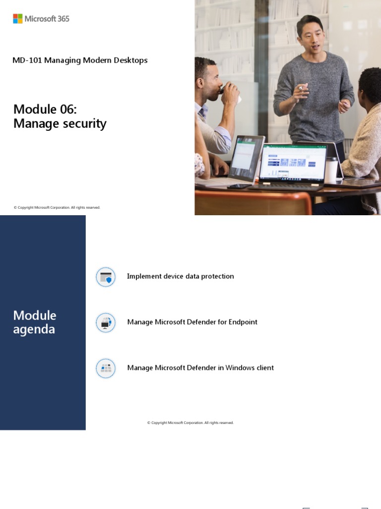 MD 101T00 ENU PowerPoint - 06 | PDF | Antivirus Software | Microsoft