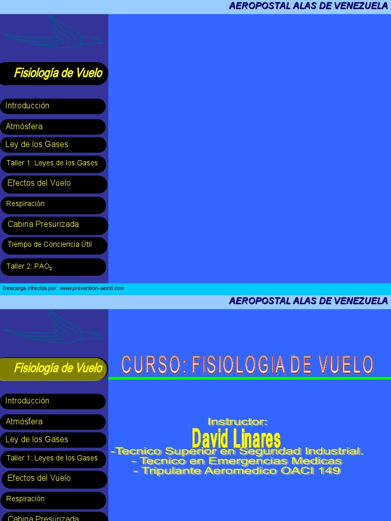 Fisiologia de Vuelo | PDF | Gases | Atmósfera