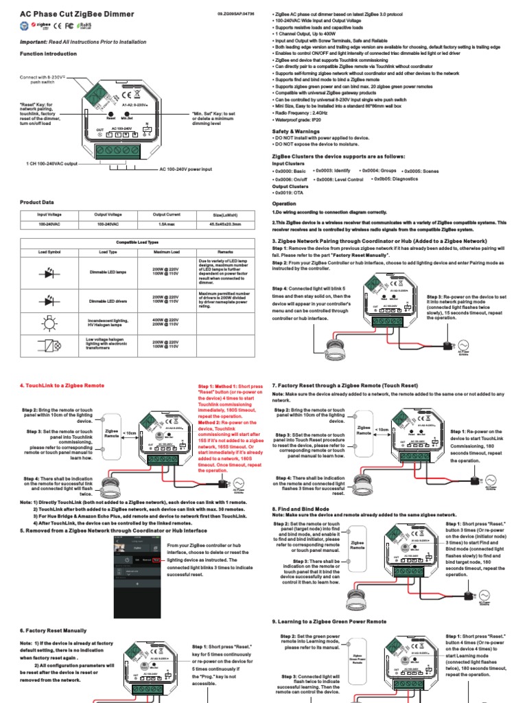SR ZG9101SAC HP V2 Instruction | PDF | Alternating Current | Mains ...