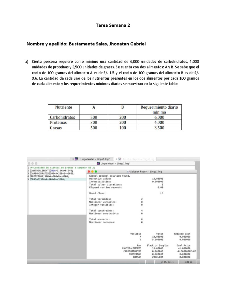 Ejercicios en El Software Lingo SEM2 | PDF