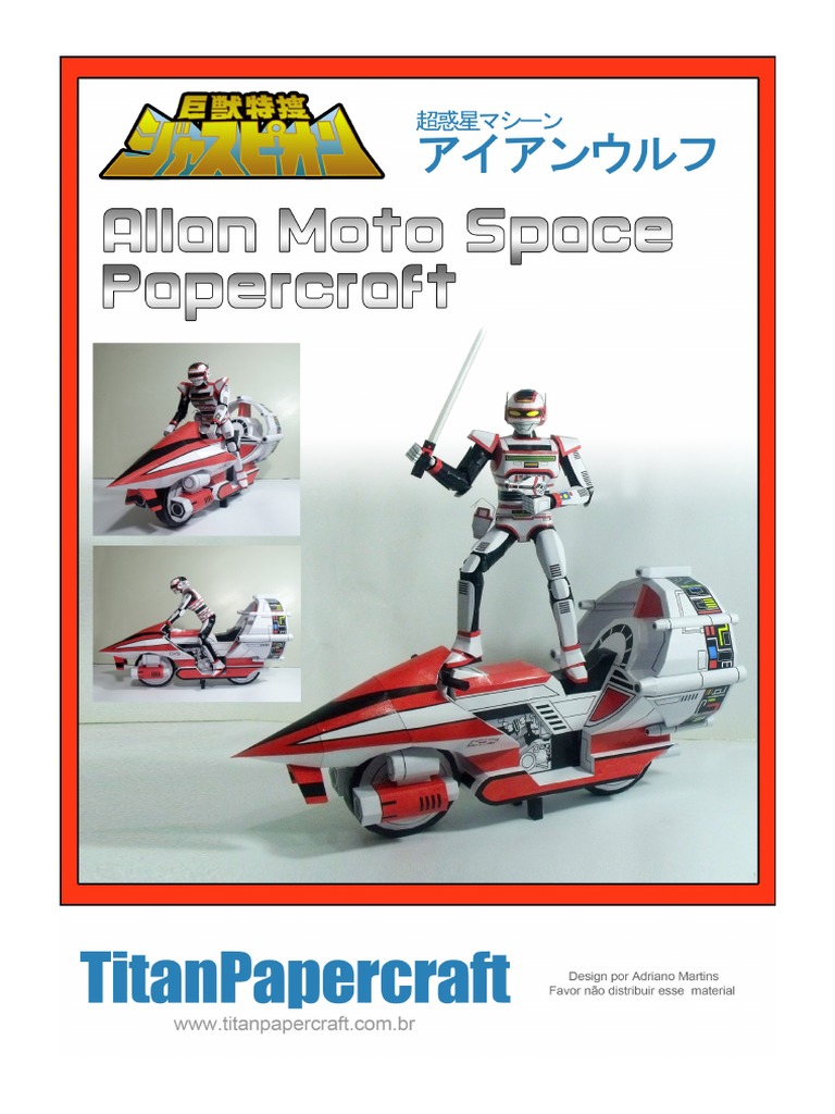 Allan Moto Space Papercraft_com linhas | PDF