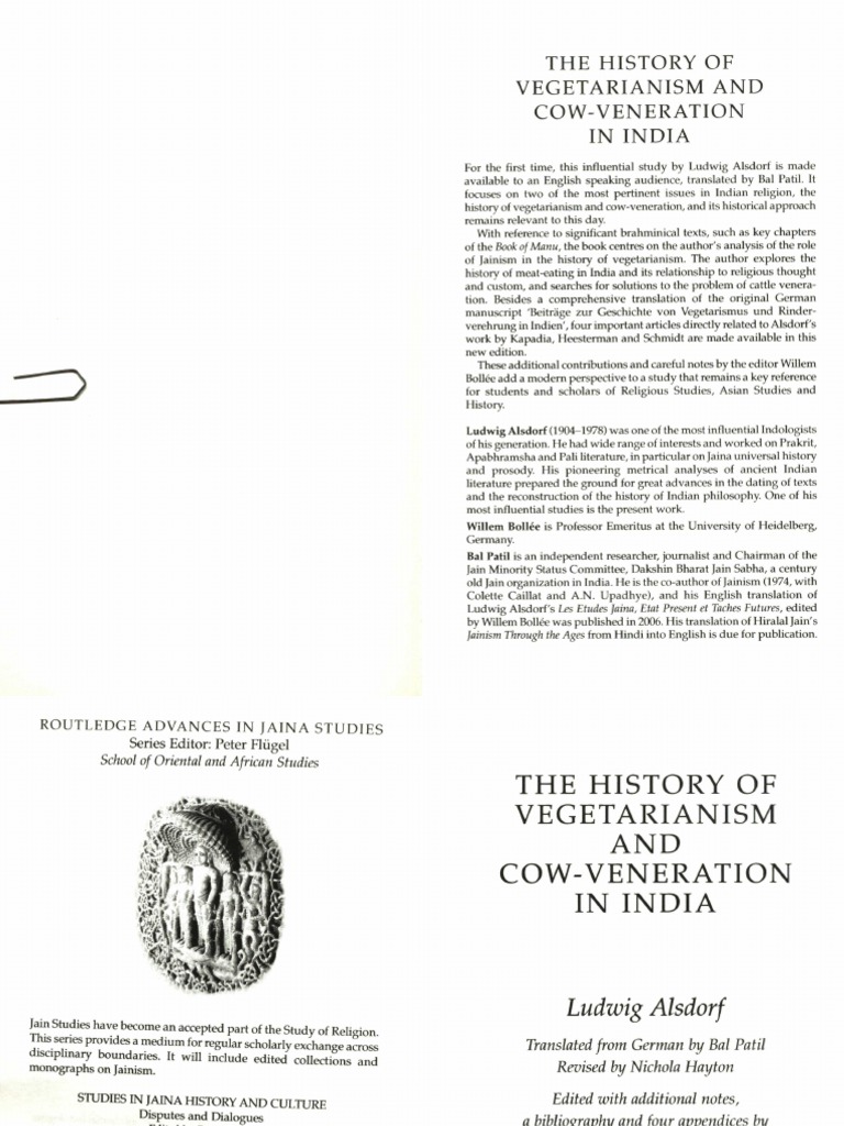 History of Vegetarianism and Cow-Veneration in India | PDF
