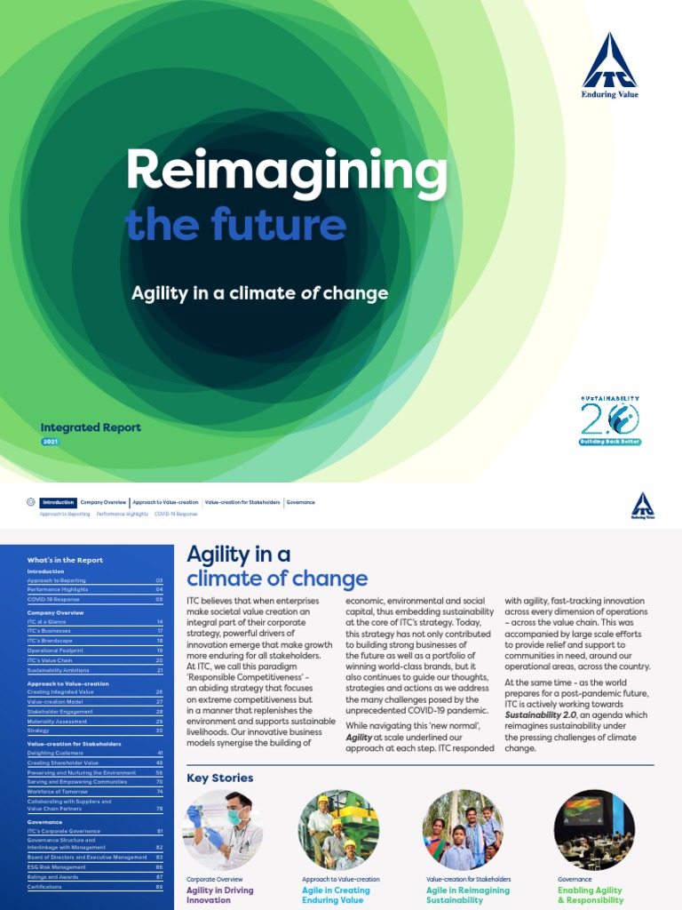 Itc Integrated Report 2021 | PDF | Greenhouse Gas | Sustainability