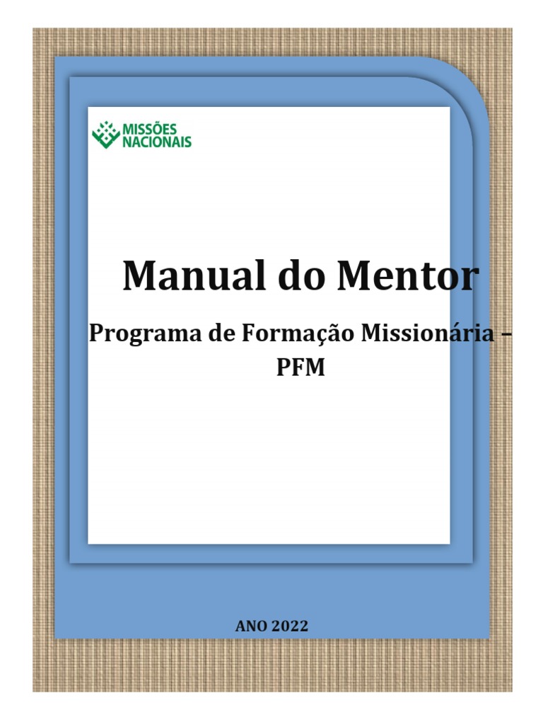 Manual Do Mentor - Versão Maio 2022 | PDF | Jesus | Experiência