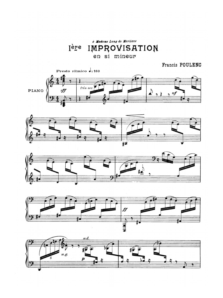 15 Improvisations Poulenc | PDF