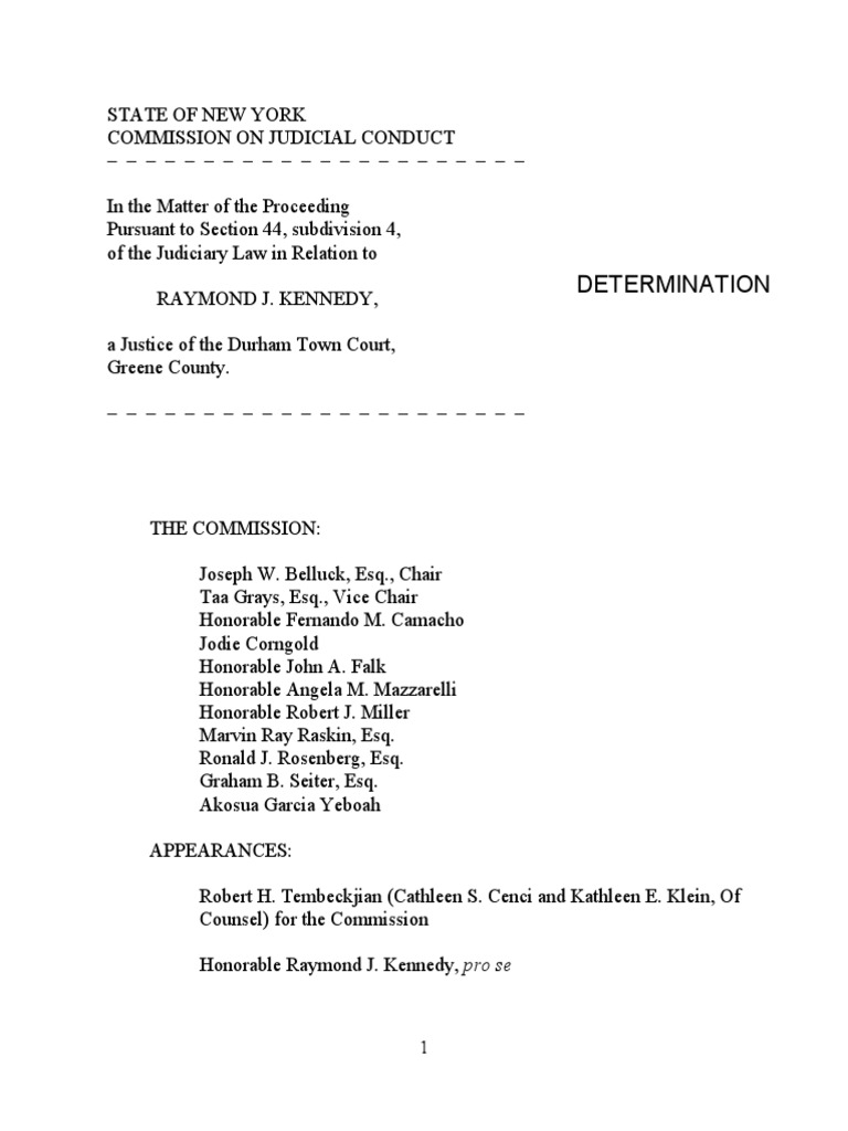 Kennedy Raymond J 2022 08 24 DET | PDF | Judgment (Law) | Judge