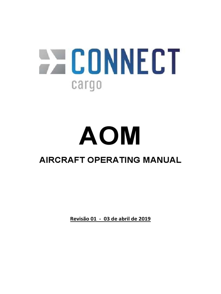 Manual de Operações da Aeronave AOM | PDF | Voo | Aviação