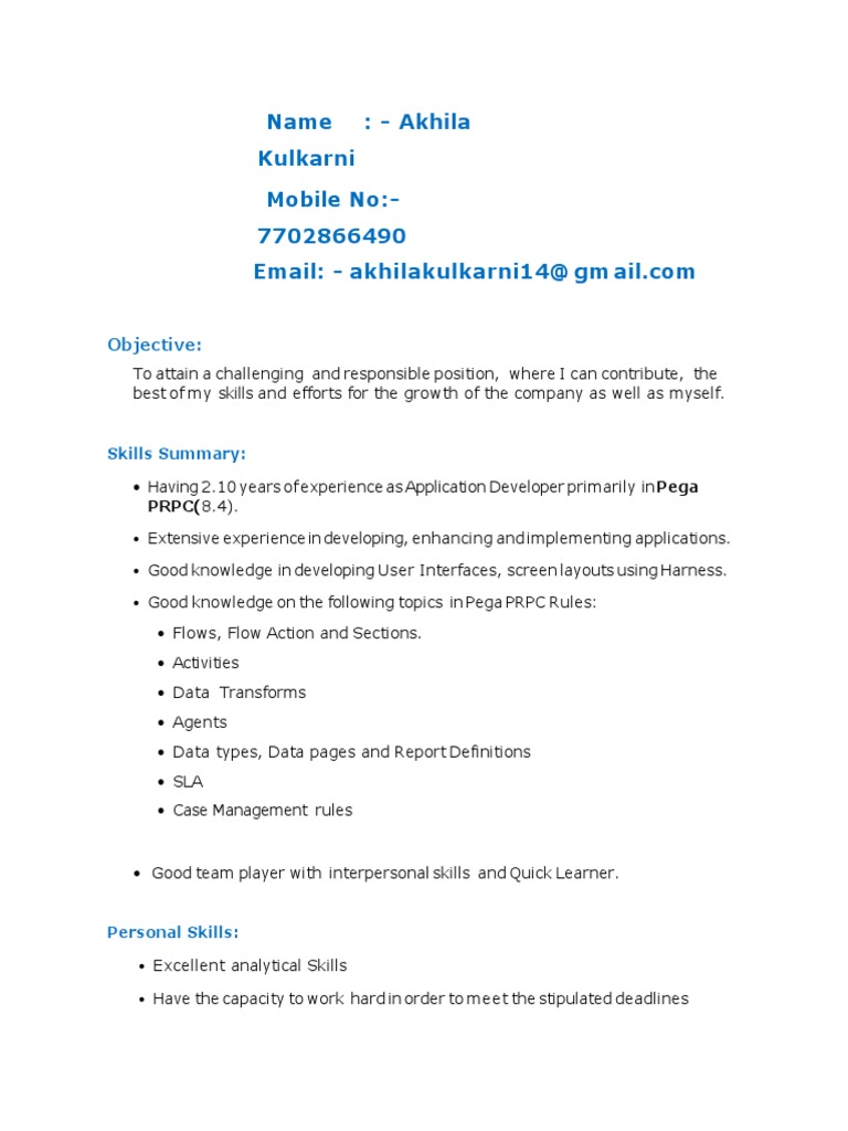 Akhila_Resume | PDF | Xml | Insurance