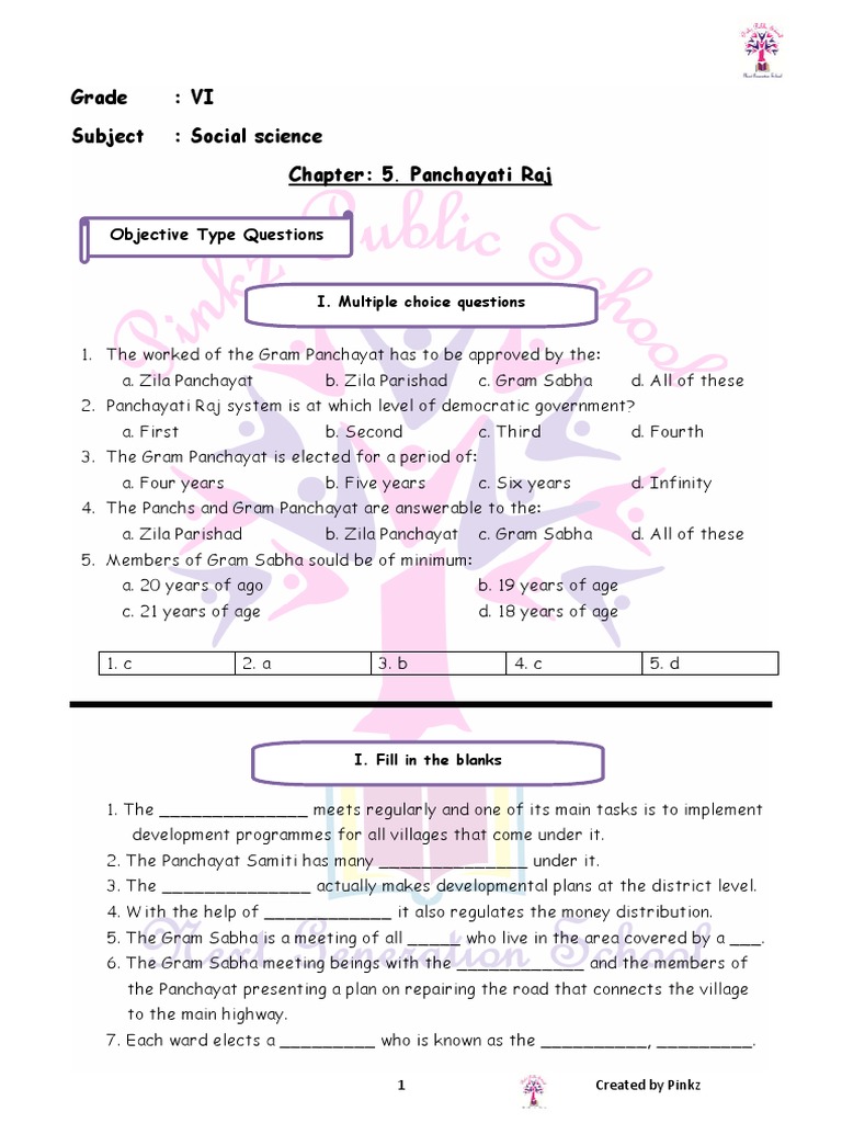 Lesson - 5 Civics | PDF | Government Of India | Government