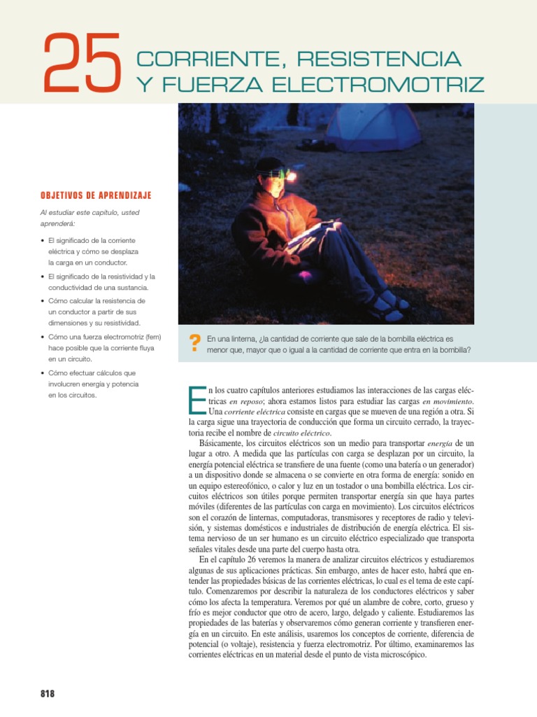 Cap Tulos Del Libro - Cap25 | PDF | Corriente eléctrica | Electricidad
