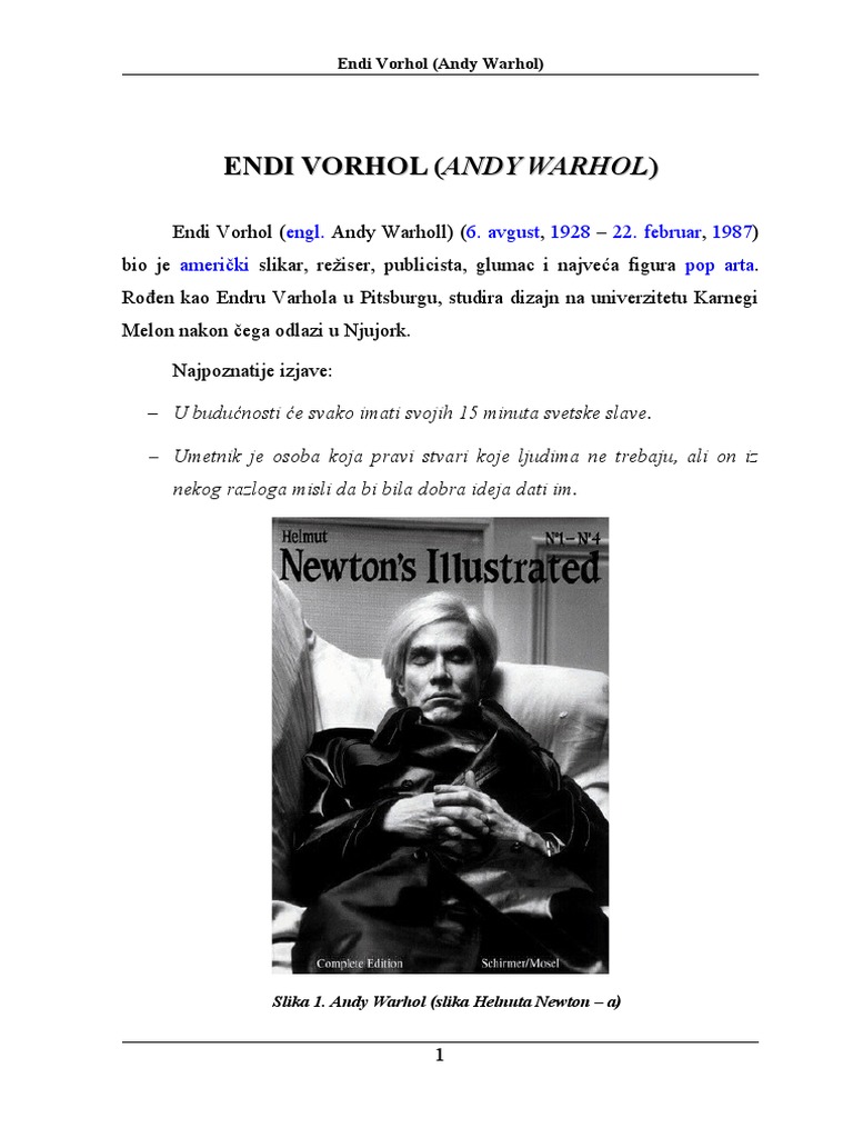 Endi Vorhol | PDF