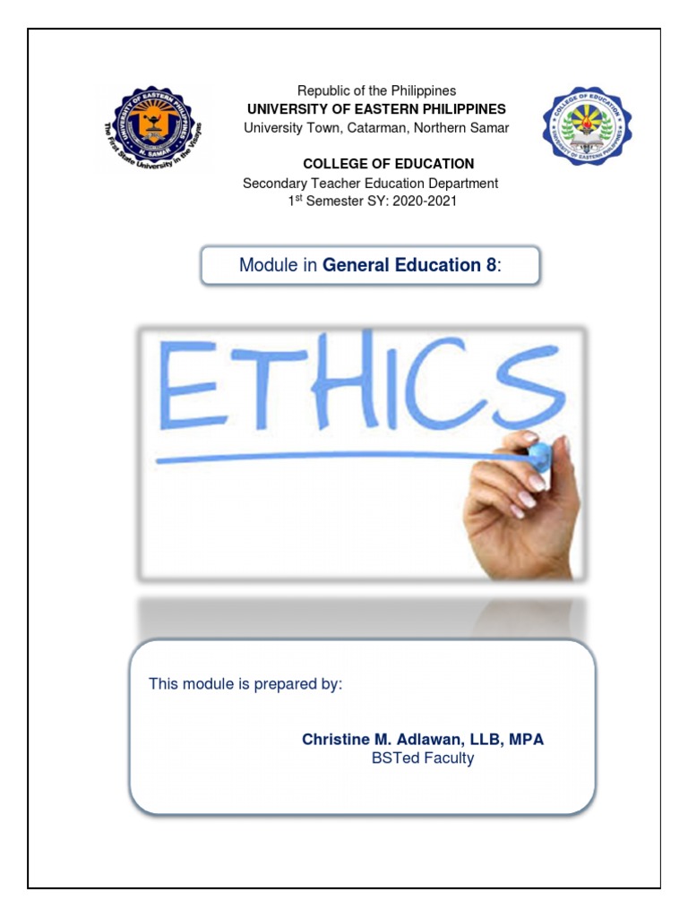Module 1 - Ethics | PDF | Morality | Experience