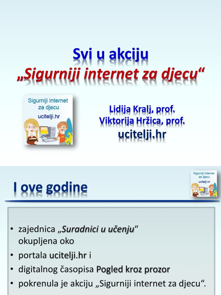 Sigurniji Internet Za Djecu | PDF