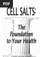 12 Tissue Salts and How Schuessler Cell Salts Are Used | PDF | Tissue ...