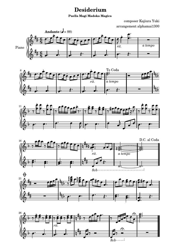 Mahou Shoujo Madoka Magica Desiderium | PDF