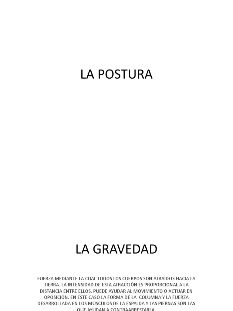 La Postura | PDF