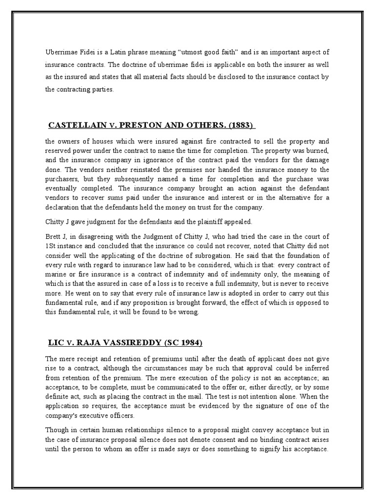 Insurance Law Cases | PDF | Insurance | Life Insurance