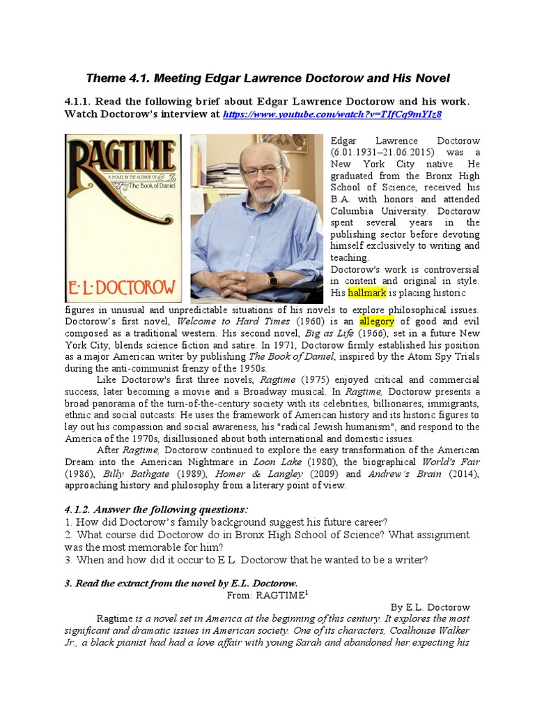 Theme 4 Week 1 | PDF | Ragtime